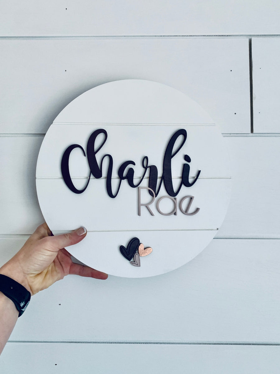 Custom Baby Name Sign for Kid's room – Illumination Custom Designs